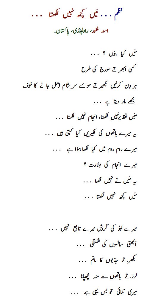 Dareechah-e-Nigaarish - Asad Ghafoor